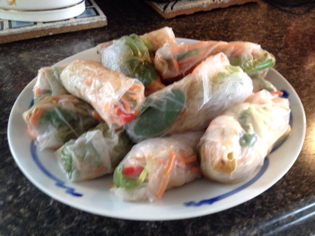 Asian Spring Rolls - Simply Natural Gourmet Cookbook