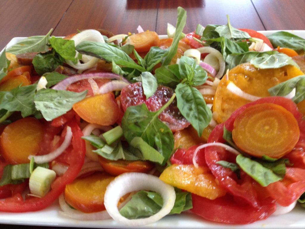 Roasted Beet and Tomato Salad - Simply Natural Gourmet Cookbook