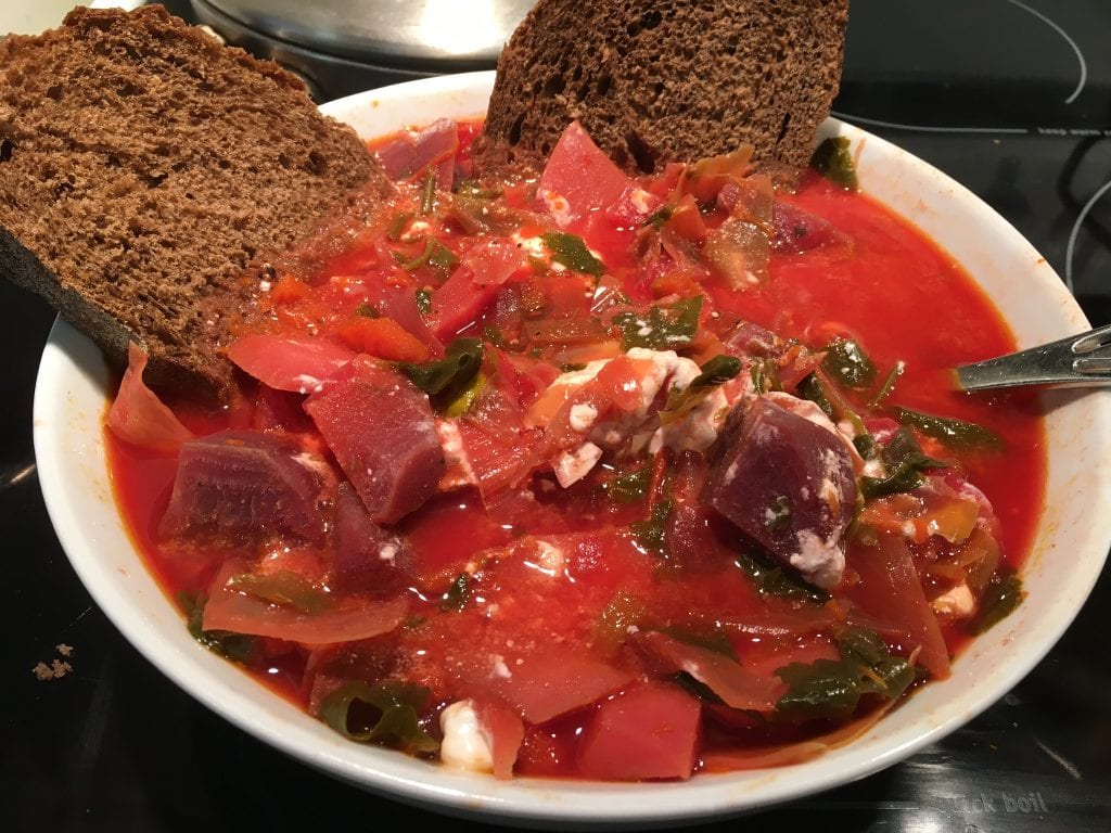 Borscht with Winter Vegetables - Simply Natural Gourmet Cookbook