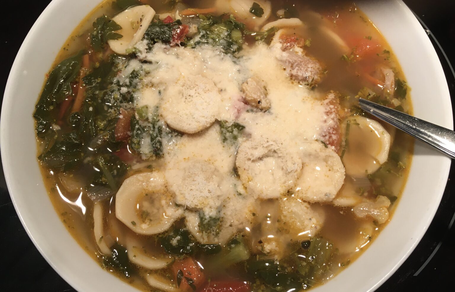 Rapini Sausage Soup - Simply Natural Gourmet Cookbook