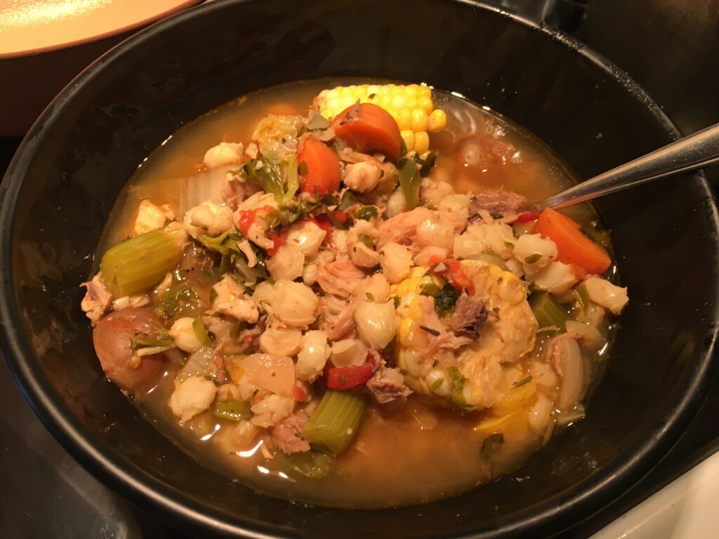 Vegetable Chicken or Turkey Pozole - Simply Natural Gourmet Cookbook