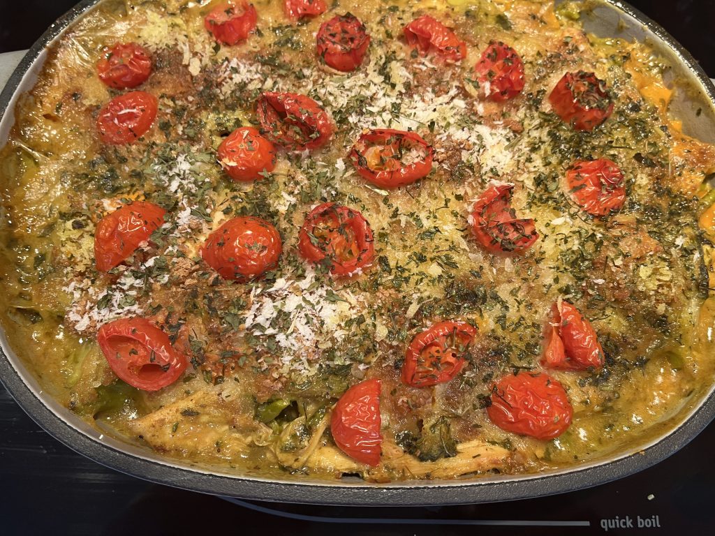 Crustless Indian Curry Chicken Pot Pie - Simply Natural Gourmet Cookbook