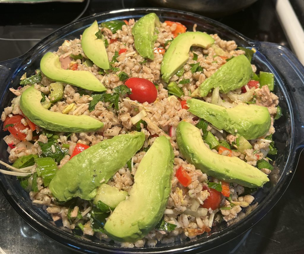 Barley Tuna and Vegetable Salad - Simply Natural Gourmet Cookbook