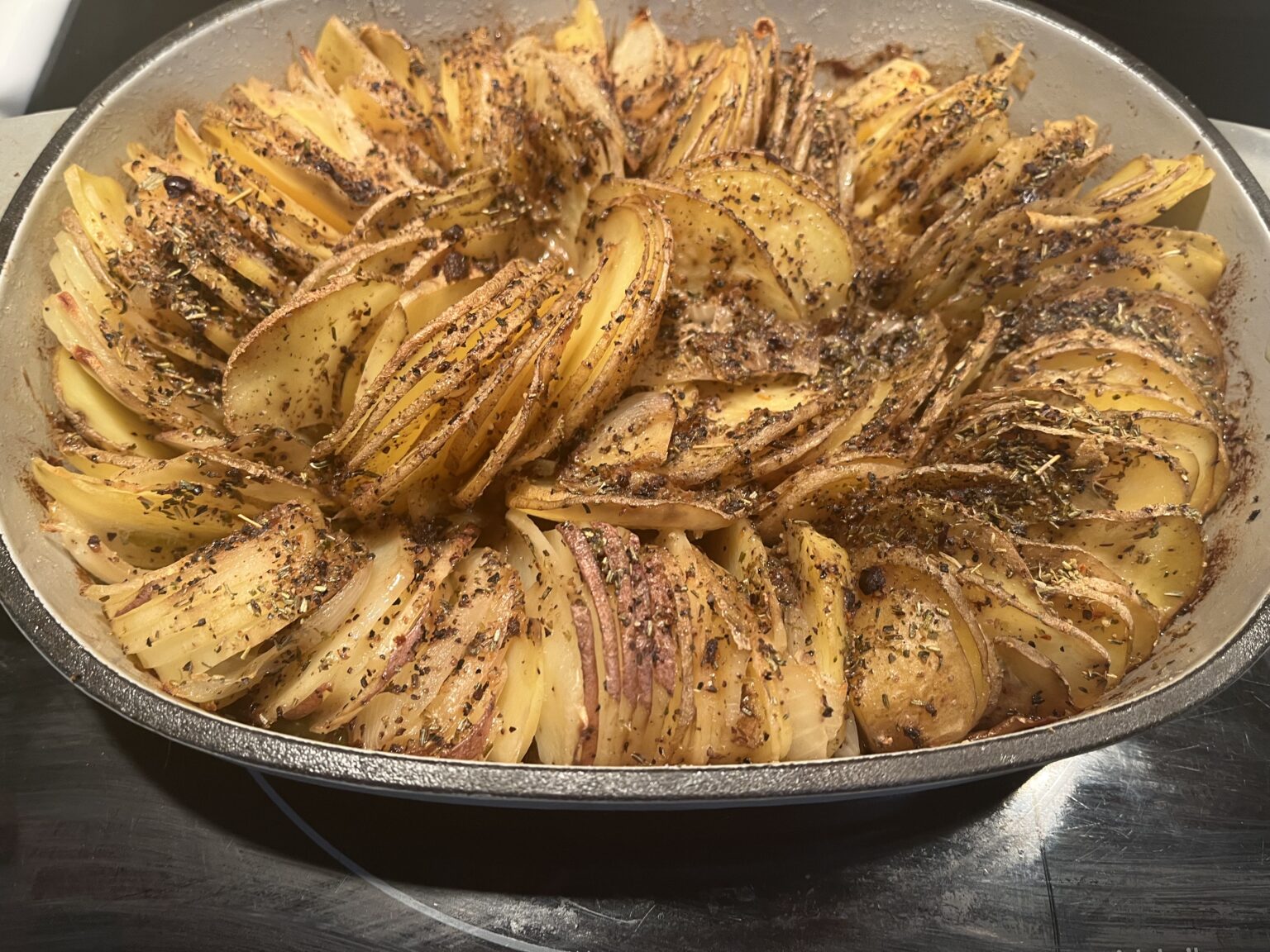 Simple Potato Onion Tian - Simply Natural Gourmet Cookbook